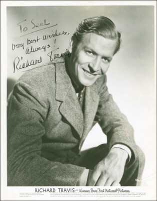 RICHARD TRAVIS - INSCRIBED PHOTOGRAPH SIGNED CIRCA 1943 | eBay