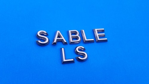 2004 2005 MERCURY SABLE LS REAR GATE EMBLEM BADGE SYMBOL LOGO SET USED ...
