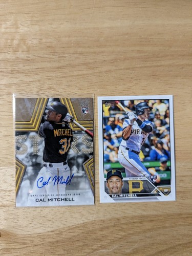 2023 Topps Rookie Gold Cal Mitchell Autograph BSA-CM 16/50 & #313 Card ...