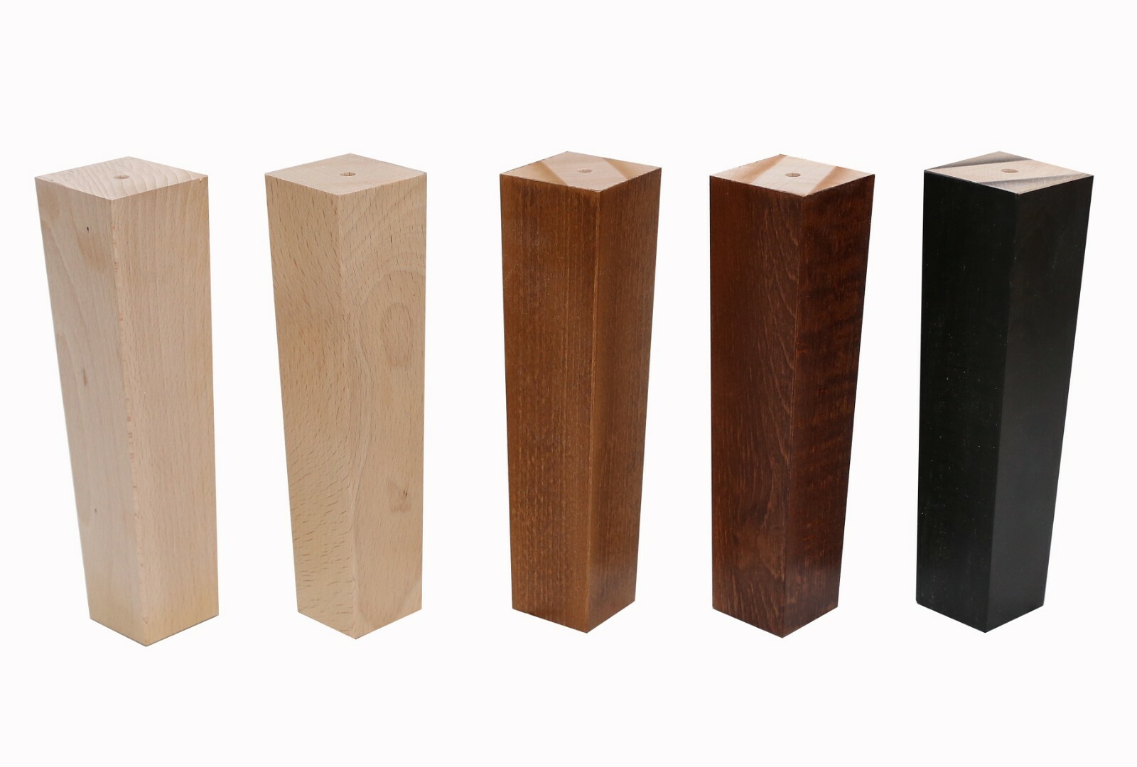 4x Wooden Furniture Square Tapered 4-10'' Feet Legs For Bed Stools Sofa ...