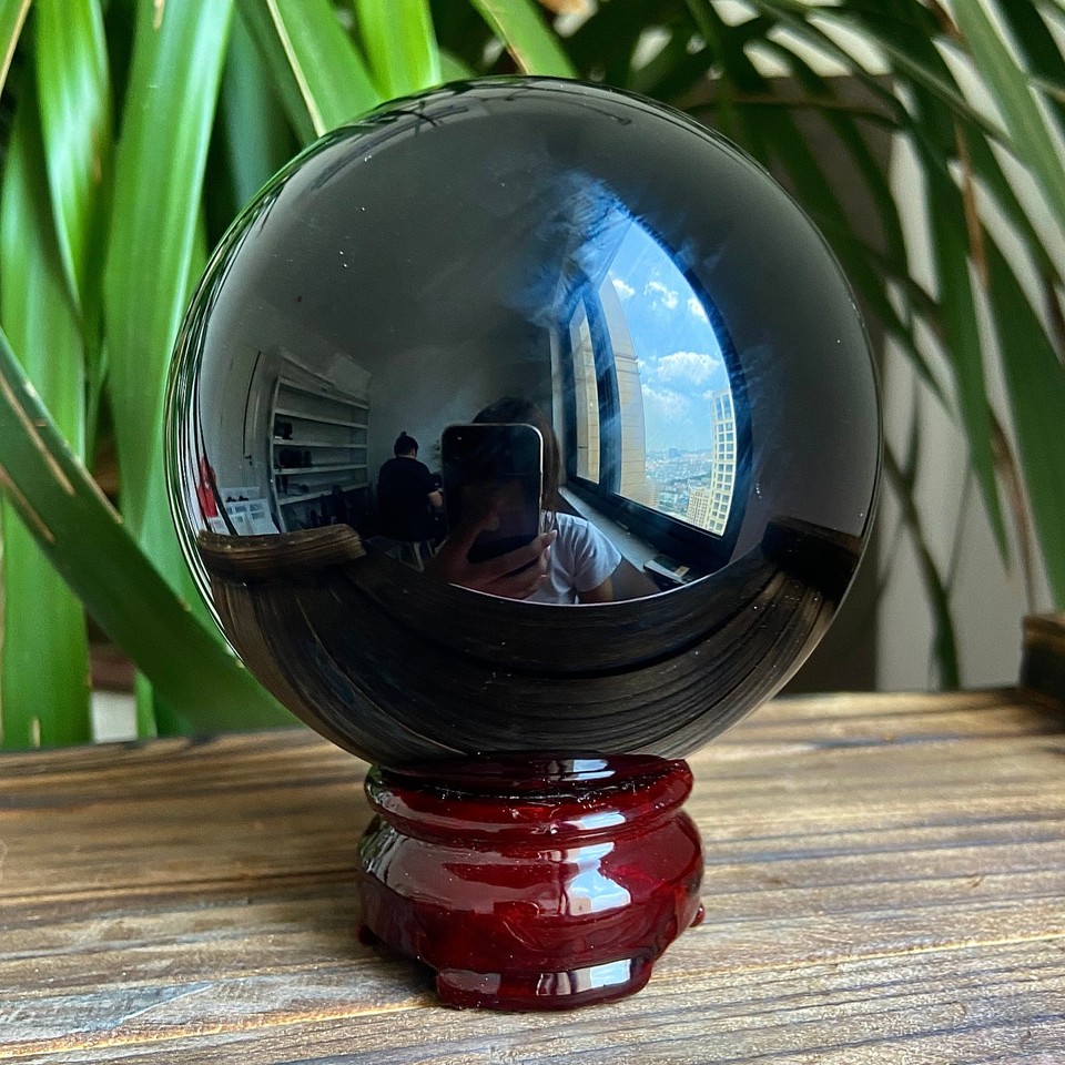 2.056LB naturally Rare High Quality mysterious Obsidian Quartz Crystal ...