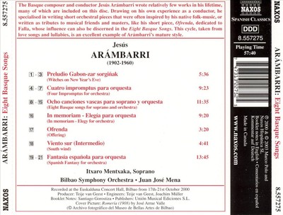 AR MBARRI: EIGHT BASQUE SONGS NEW CD 747313227525| eBay