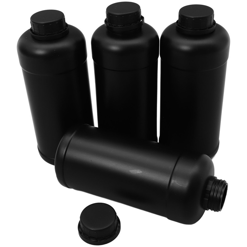 4 Pcs Oil Sample Bottles Plastic Graduated Laboratory Chemical Storage ...