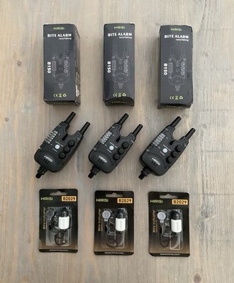 Fishing Bite Alarm Set Of 3, Hirisi - Adjustable Sensitivity, Tone ...