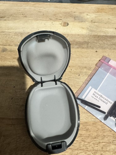 Signia Black Hearing Aid Case Protective Storage Travel Box And Mini ...