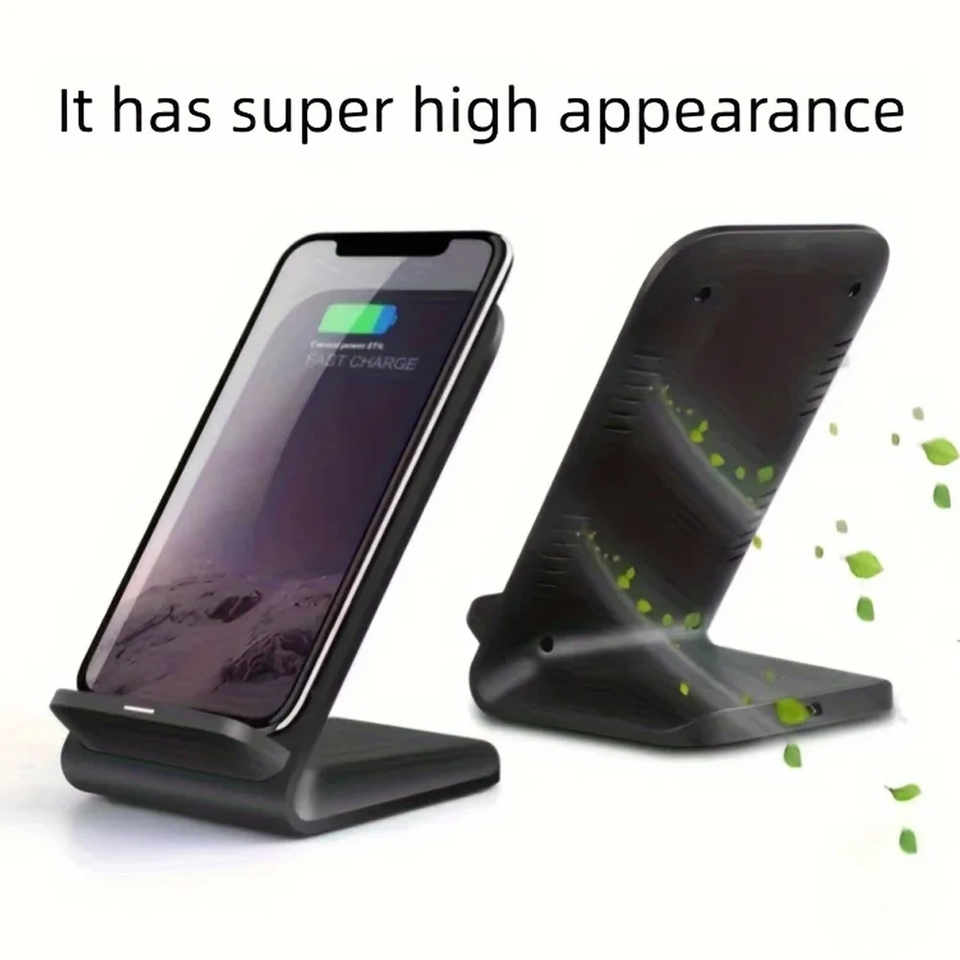 100W Fast Wireless Charger Stand Dock For Apple iPhone Samsung Android ...