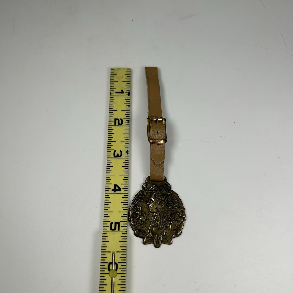 Vintage Rare Indian Chief Native American TOTE Head Dress Watch Fob | eBay