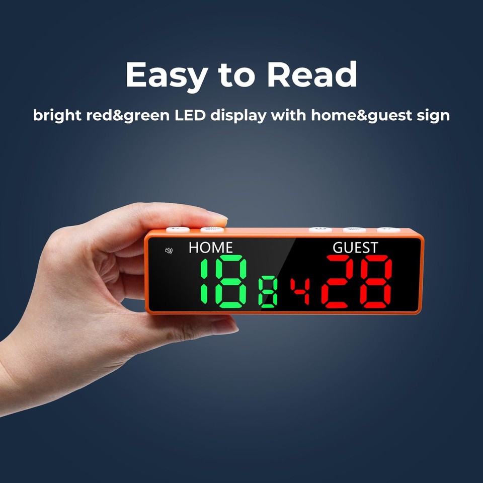 Mini Digital Scoreboard - Portable Tabletop Scoreboard for Games ...