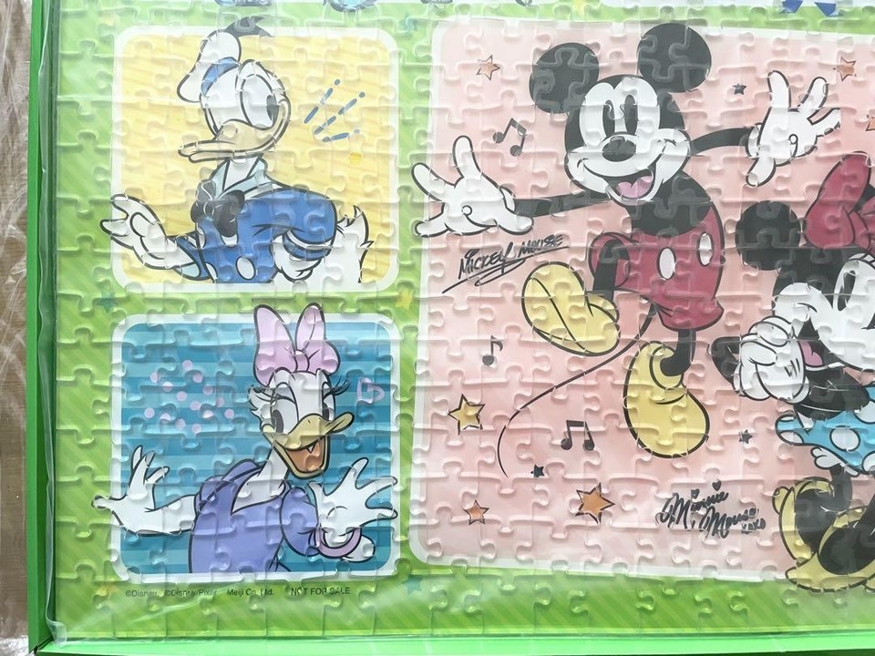 Disney 500 Piece Clear Jigsaw Puzzle - Mickey Minnie Donald Belle Alice ...