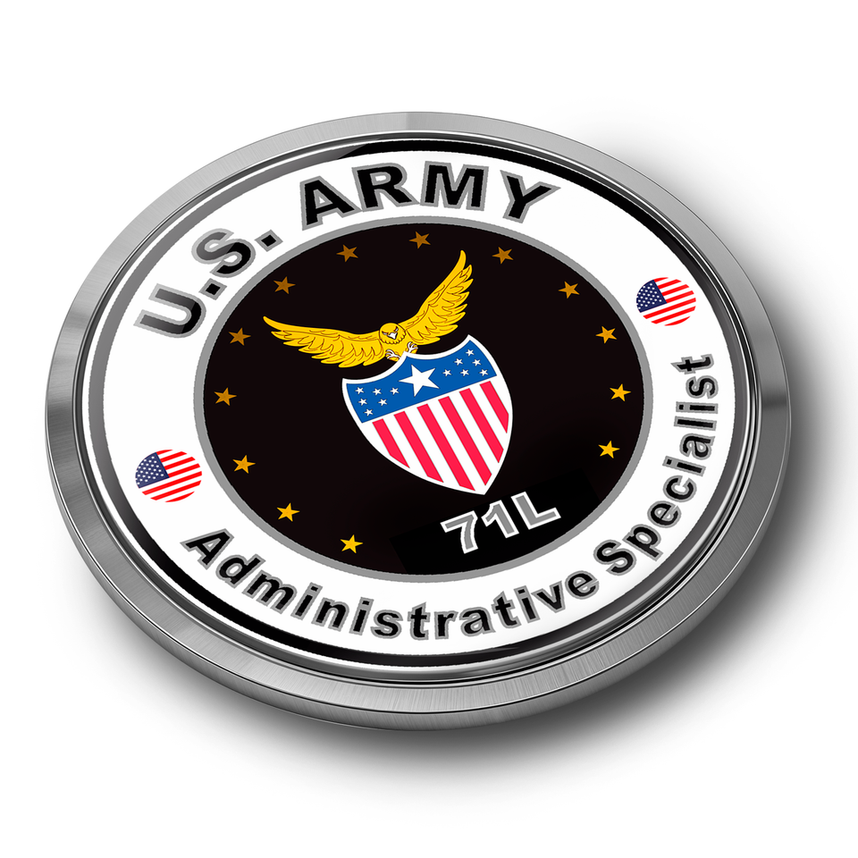 United States Army Administrative Specialist Seal Emblem Badge Veteran ...