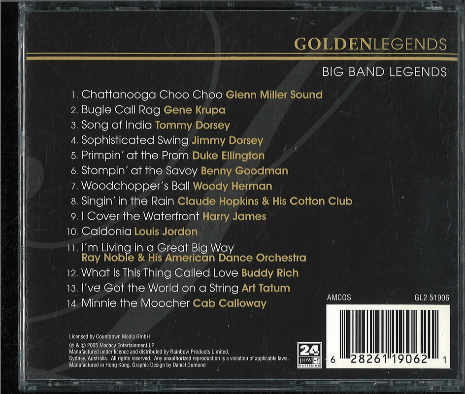 152DA NEW SEALED (CD) GOLDEN LEGENDS BIG BAND LEGENDS | eBay