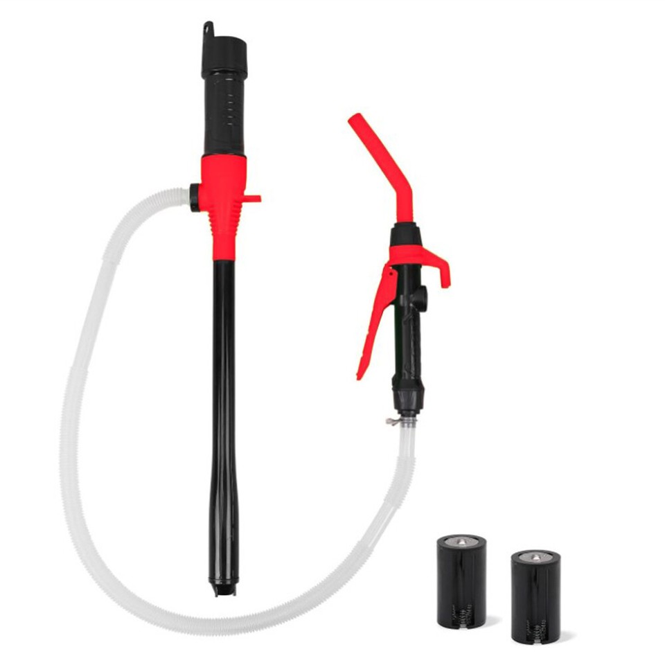 2.5 Gallons Electric Syphon Pump Battery Operated Petrol Oil Water Fuel ...