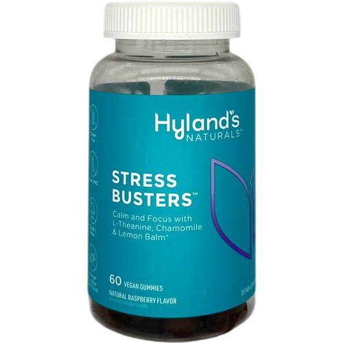 Hyland's Naturals Stress Busters Calm & Focus 60 Vegan Raspberry Gummies | eBay