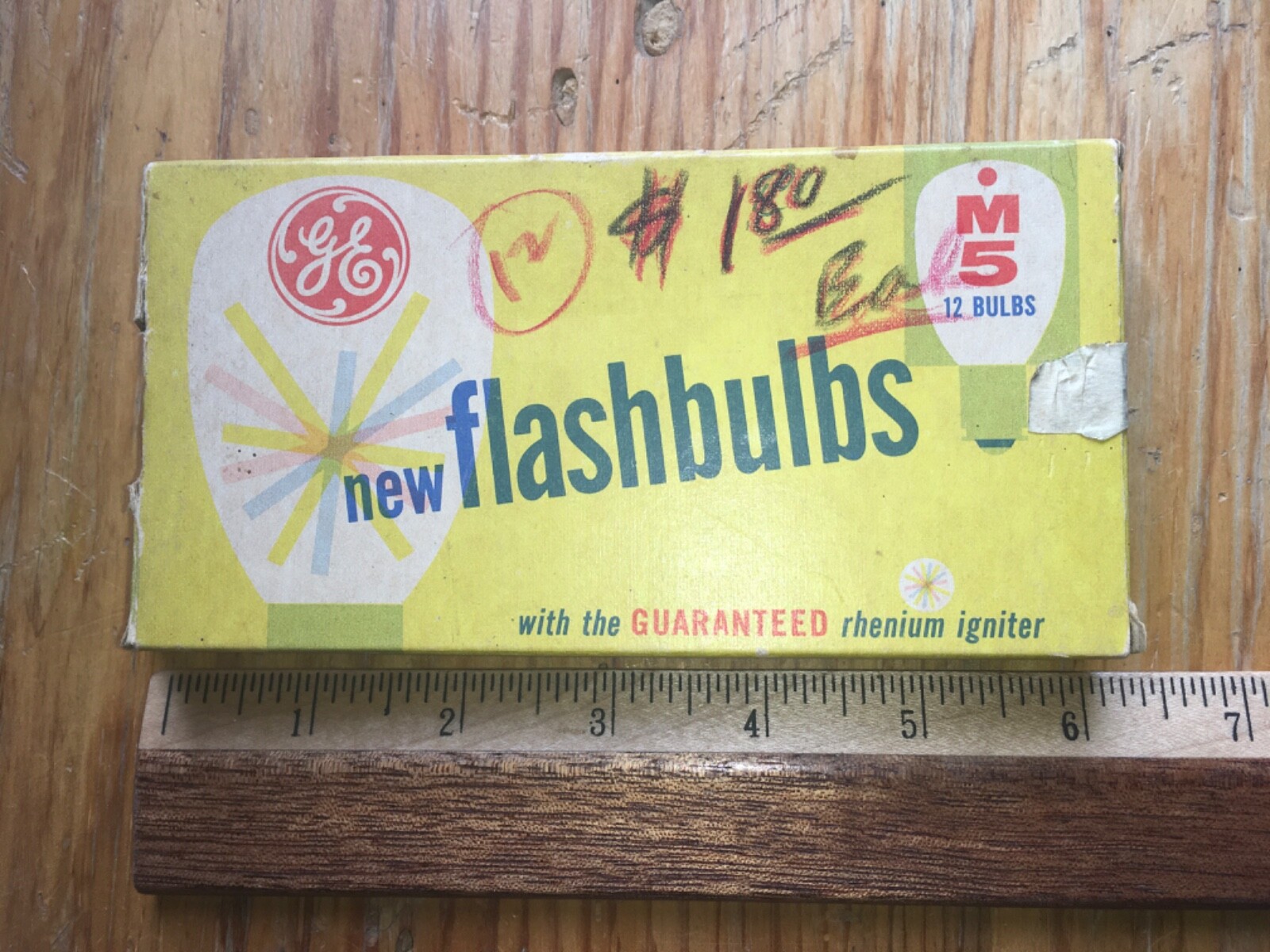 Vintage General Electric Blue Bulbs Rhenium Igniter GE Flashbulbs M5 ...