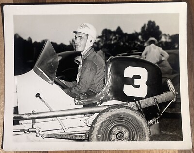 Vintage 1940s Midget Race Car Driver Photo | eBay