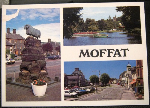 Scotland Moffat Ram Statue High Street - unposted | eBay