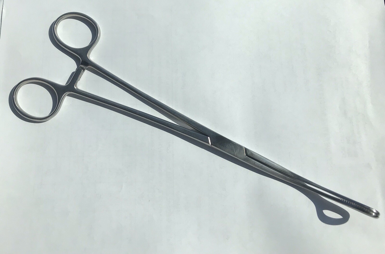 PILLING 12-1427 Foerster Sponge Forceps Angled Up Serrated 25cm 9.75in ...