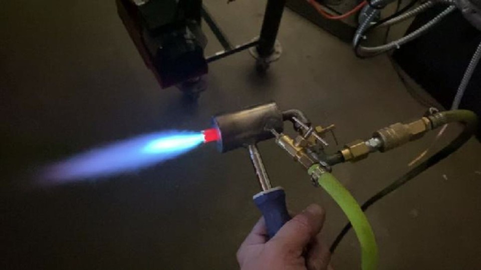 Jet engine torch super power propane brazing torch air compressor ...