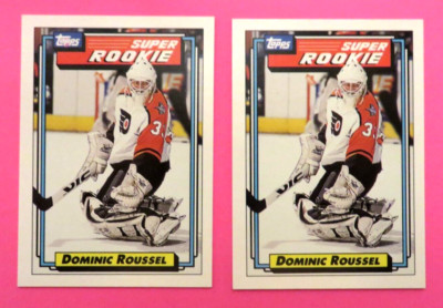 2 - 1992 Topps, "Super Rookie" Philadelphia Flyers - DOMINIC ROUSSEL ...
