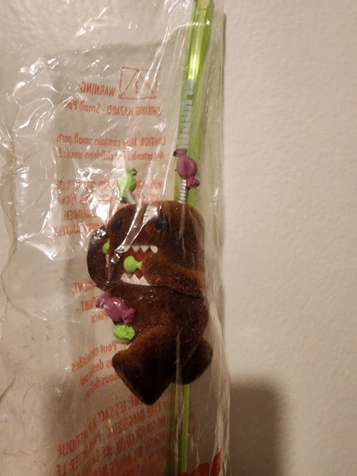 Domo Kun 7-11 Slurpee Flocked Figure & Straw Slappy Limited Edition NEW ...