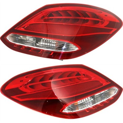 Halogen Tail Light Set of 2 For 2015-2017 Mercedes Benz C300 Sedan LH ...