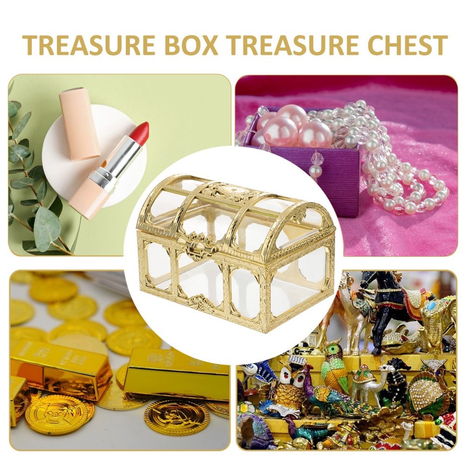 2 Pcs Small Treasure Box Jewelry Storage Case Children | eBay Australia