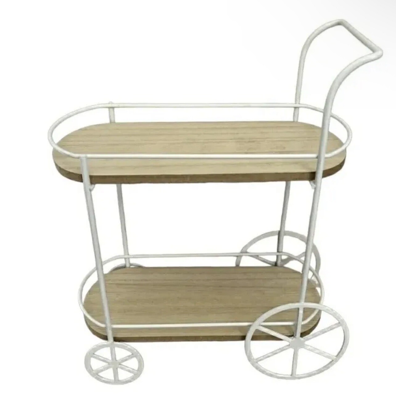 NEW-Target Bullseye Playground 2-Tier Mini Metal Bar Cart Coffee Decor ...
