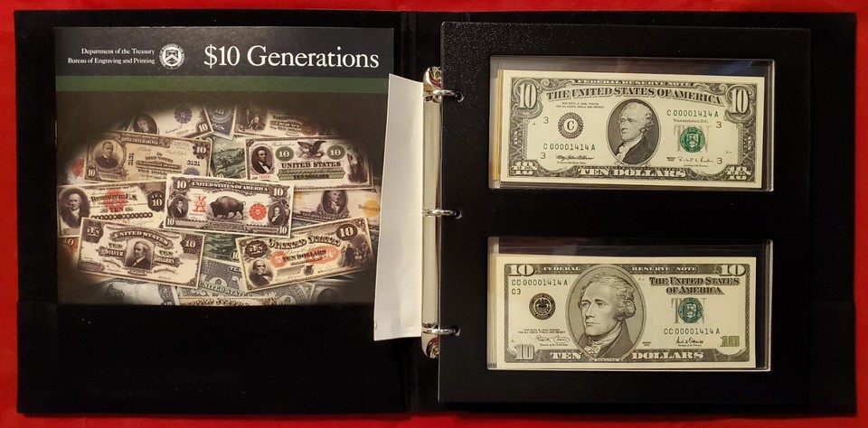BEP $10 Generations Currency Set Serial #1414 in OGP (1598) | eBay