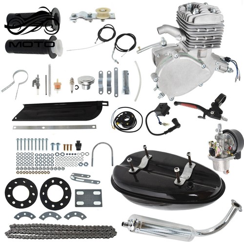 2 Stroke 80cc Bike Bicycle Motorized Petrol Gas Motor Engine Kit Full ...