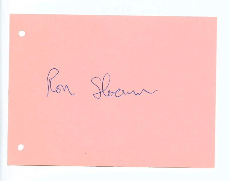 RON SLOCUM Autographed Album Page/Index Card 1969 Padres | eBay