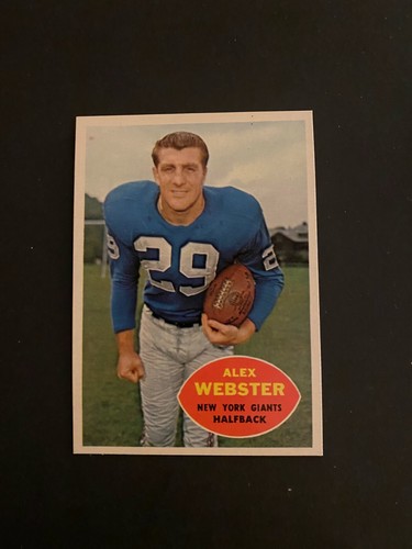 1960 TOPPS FOOTBALL #75 ALEX WEBSTER MINT-MINT-MINT-MINT-MINT | eBay