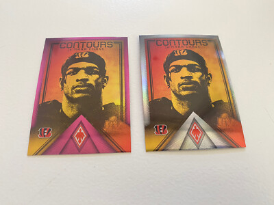 2022 Panini Phoenix - Ja'Marr Chase PINK Contours /175 & Silver Contour ...