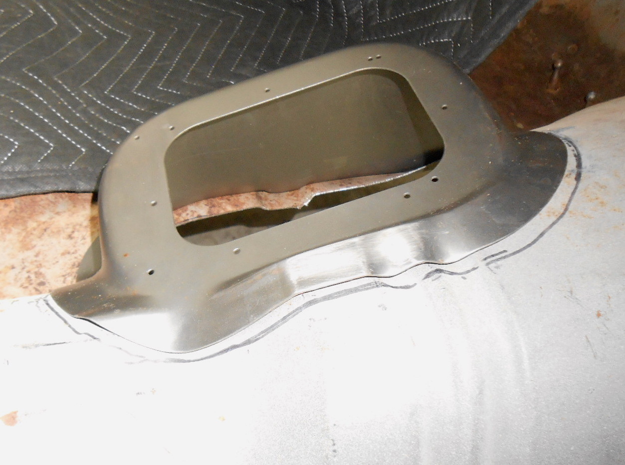 62 67 CHEVY II NOVA 4 Speed Manual Trans Floor Pan Steel Shifter Hump ...