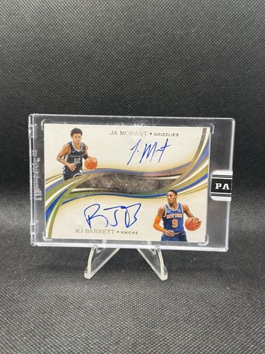 2019 immaculate collection Ja Morant RJ Barrett rookie autograph black ...