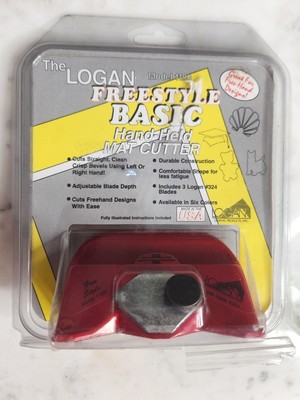 Logan Freestyle Basic Hand Held Mat Cutter Red #1100 3 blades ~1999 VTG ...