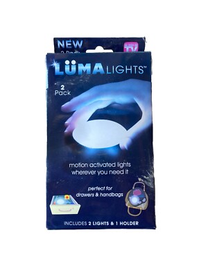 As Seen On TV Luma Lights 2 Pack Motion Activated Lights 2 Lights & 1 ...