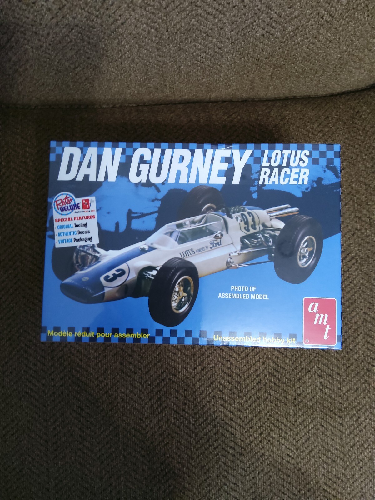 1/25 AMT 1288 DAN GURNEY 1963 LOTUS-FORD INDY CAR PLASTIC MODEL CAR ...