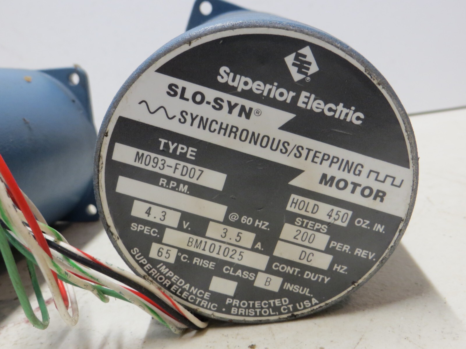 M093-FD07 SLO-SYN SYNCHRONOUS STEPPER MOTOR SUPERIOR ELECTRIC | eBay