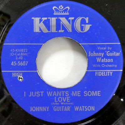 JOHNNY Guitar WATSON 45 I Just Wants Me Some Love KING Original VG++ ...