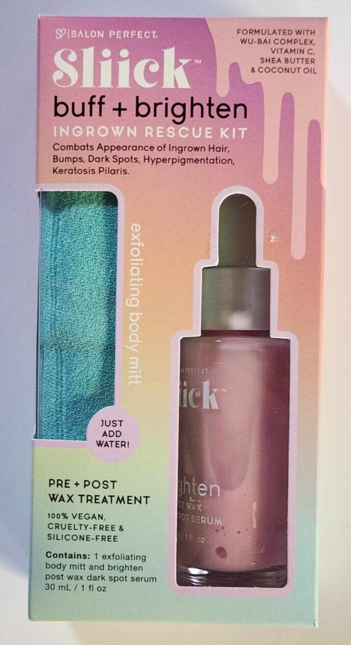 Sliick Buff + Brighten Ingrown Rescue Kit Combats Appearance Of Ingrown ...