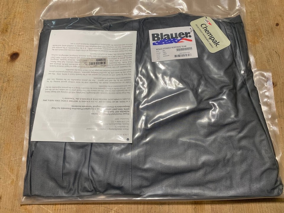Blauer Gore Chempak WZ9435-C XRT Multi-Threat Bio Hazard Suit L XL XXL ...