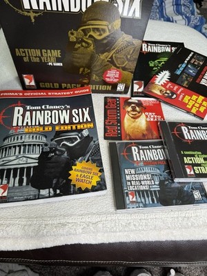 Tom Clancy's Rainbow Six Gold Pack Edition (1999) PC Big Box CD-ROM ...