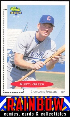 1991 Classic Best #172 Rusty Greer Charlotte Rangers | eBay