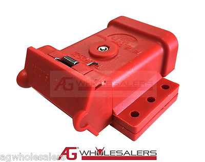 RED ANDERSON PLUG MOUNTING KIT 50A MOUNT COVER DUST CAP EXTERNAL ...