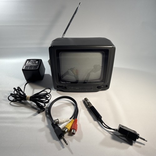 Vintage Radio Shack Portavsion 5" Black White Home Auto Television 16 ...