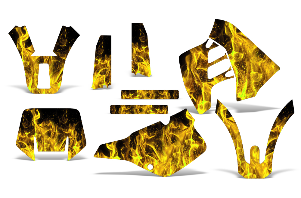 Decal Graphic Kit Suzuki RMX 250 RMX250 Dirt Bike Sticker 1989-1998 ICE ...