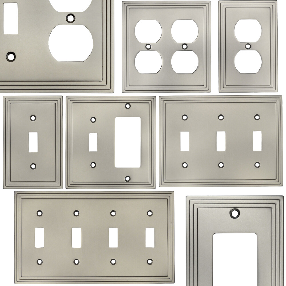 Brushed Nickel Light Plates Brushed Nickel Finish Light Switch Wall