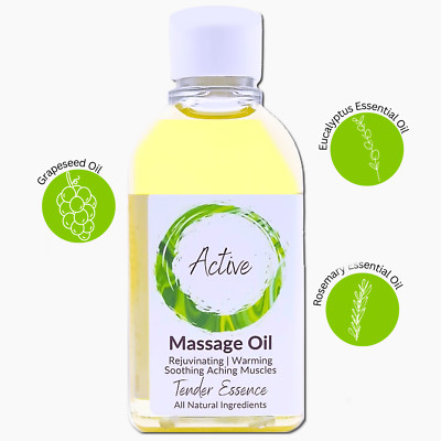 Sports Massage Oil Muscle Rub Soothing Exercise Full Body Relaxing 50ml ...