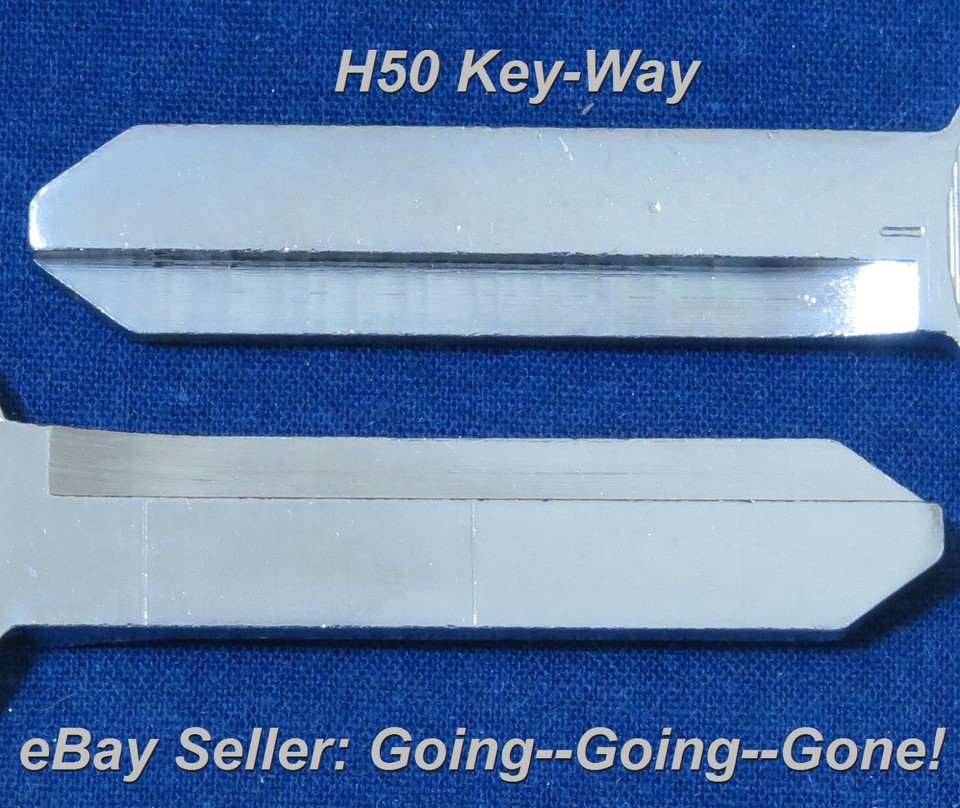 SET 2 ORIGINAL FORD KEY BLANKS H51 H50 1167FD S1167FD 1966-1993 + VTG ...