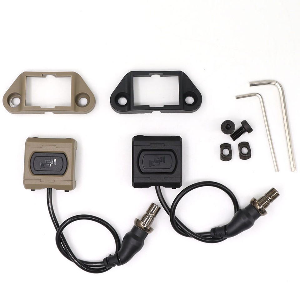 Tactical Mod Button For M300 M600 PEQ DBAL Remote Pressure Switch Light ...